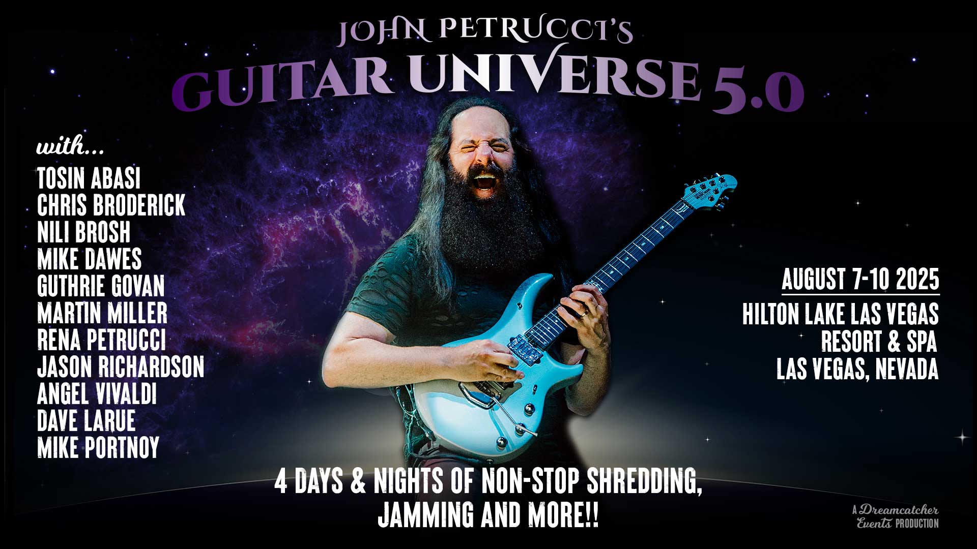 John Petrucci's Guitar Universe 5.0 | 4 Days and Nights of Non-Stop ...